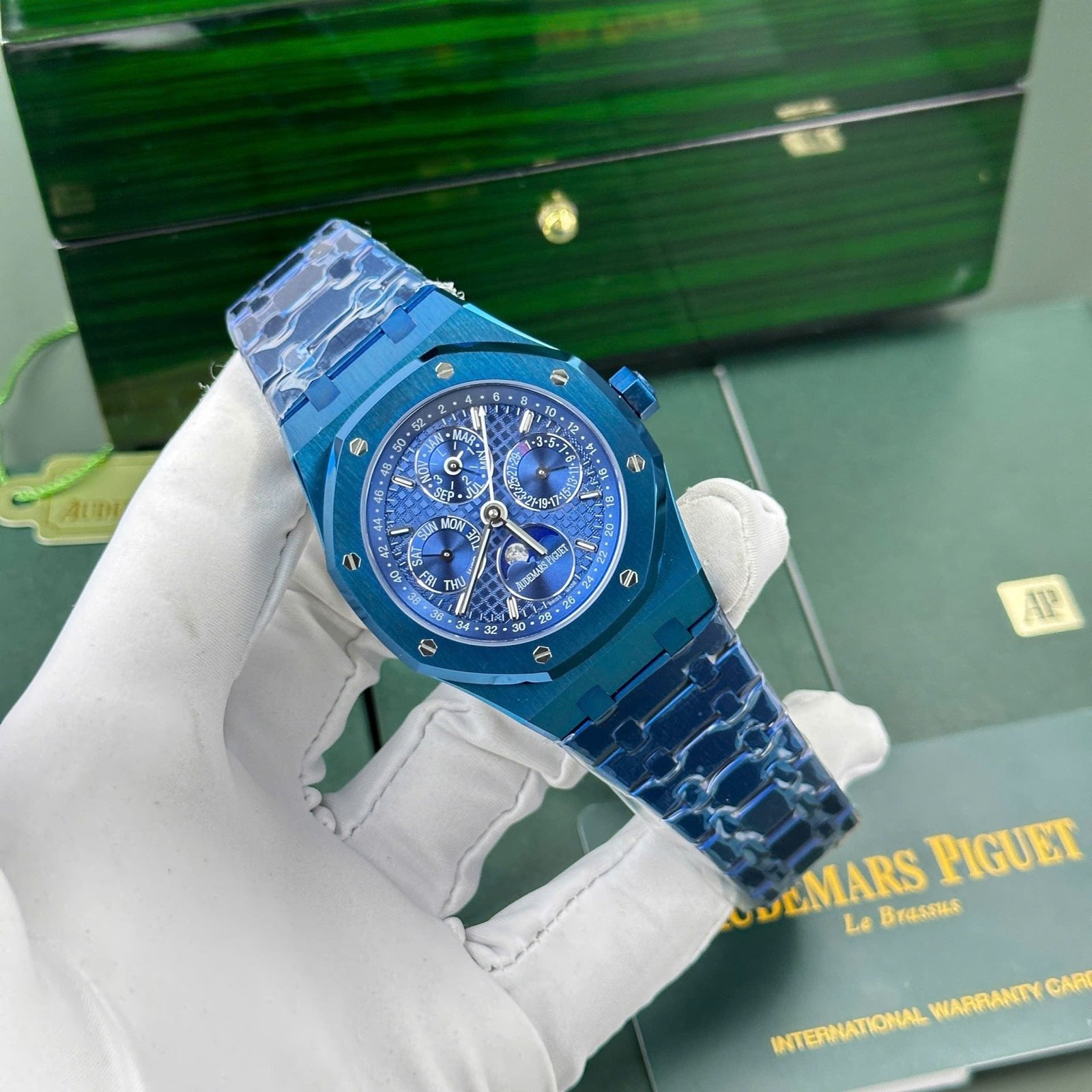 Audemars Piguet Royal Oak Perpetual Calendar 26579CS Watch Blue 41mm ...